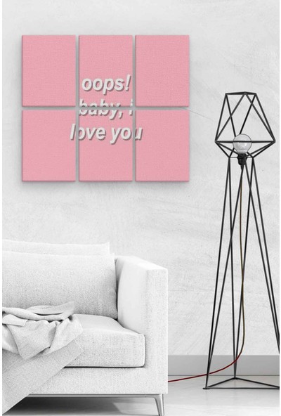 Rowalsi Love You 6 Parça Mdf Tablo NHL1100