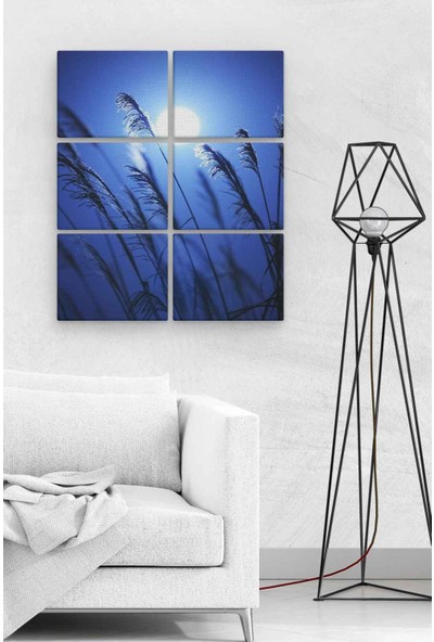 Rowalsi Mavi 6 Parça Mdf Tablo NHL2274