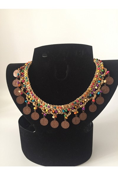 Sevnur Turalı Boncuklu Örme Kolye