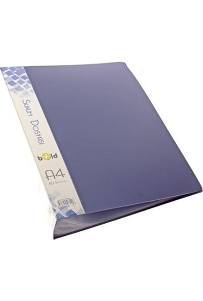 Bold Sunum Dosyası A4 60 Sayfa - Mavi Bold Sunum Dosyası A4 60 Sayfa - Mavi