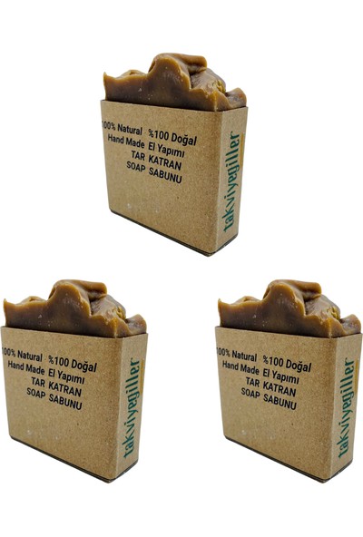Takviyegiller El Yapımı Katran Sabunu 3'lü