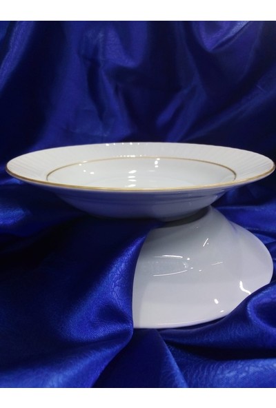 Güral Porselen 22 cm Yemek Tabağı Mat Yaldız