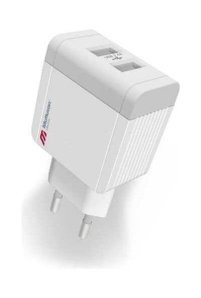Mutlusan 2,4A 5V 2 USB Li Hızlı Şarj Adaptörü