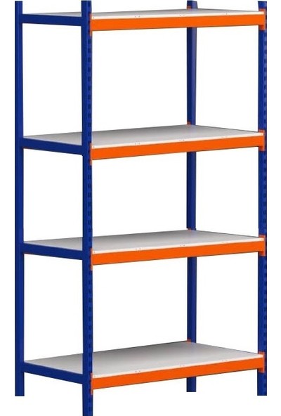 Rafburada Rafburada® 4 Katlı Ağır Yük Depo Rafı. 150-300 kg Taşıma Kapasiteli Rafburada Rafburada® 4 Katlı Ağır Yük Depo Rafı. 150-300 kg Taşıma Kapasiteli