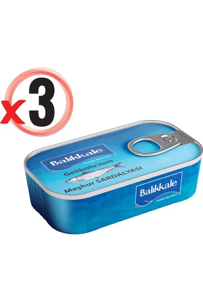 Balıkkale Sardalya Konservesi 125 gr × 3 Adet Balıkkale Sardalya Konservesi 125 gr × 3 Adet