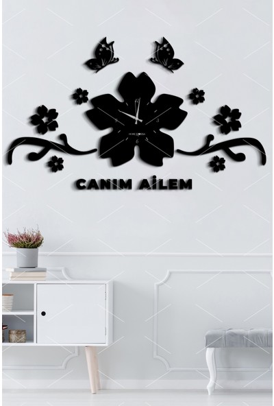 Homerossa Bahar Çiçekleri Kişiye Özel Dekor Saat