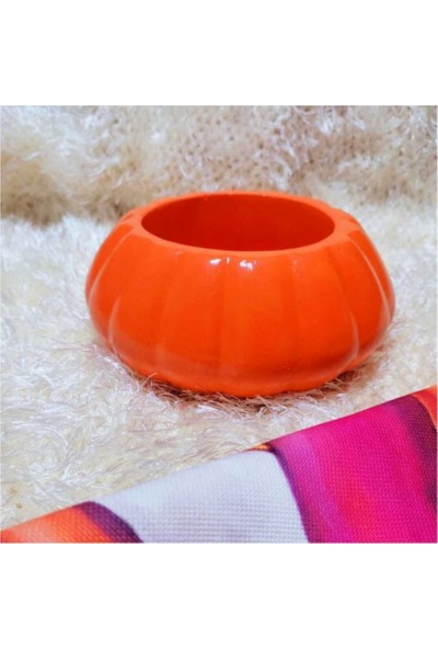 E.m.s Turuncu Renk Kabak Saksı Kaktüs ve Sukulent Saksısı Menekşe Saksısı Büyük Boy E.m.s Turuncu Renk Kabak Saksı Kaktüs ve Sukulent Saksısı Menekşe Saksısı Büyük Boy