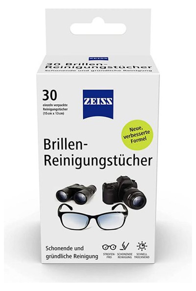 Zeıss Gözlük Camı Temizleme Mendilleri Küçük Boy (30 Adet) Zeıss Gözlük Camı Temizleme Mendilleri Küçük Boy (30 Adet)