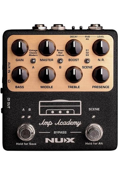 Nux Amp Academy Amfi Simülatör Pedalı Nux Amp Academy Amfi Simülatör Pedalı