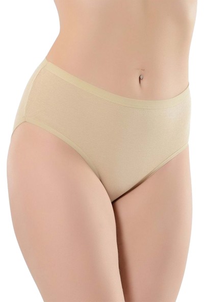 Belinay Kadın 4'lü Yüksek Bel Külot 0107 Ten