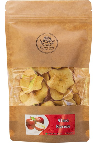 Bahçemden Kuruttum Kurutulmuş Kırmızı Elma Dilimleri 100 gr