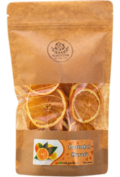 Bahçemden Kuruttum Kurutulmuş Portakal Dilimleri 250 gr