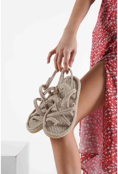 Trendella Günlük Kadın Halat Sandalet OB0705B