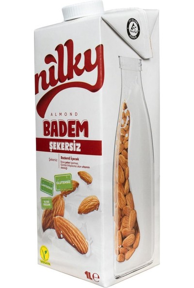 Badem Sütü Şekersiz 1 Lt