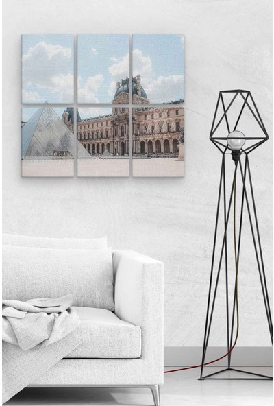 Şehir 6 Parça Ahşap Mdf Tablo NHL516