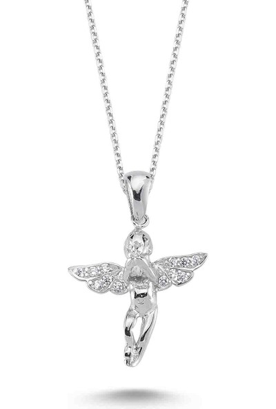 Sophia Nora 925 Ayar Gümüş Melek Taşlı Kolye