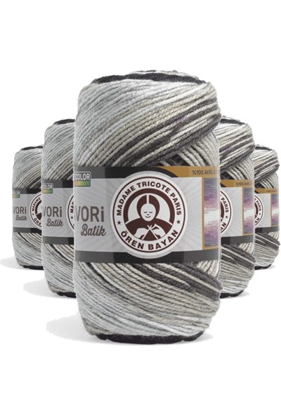 BYR 5 Adet Favori Batik El Örgü Ipliği 100 gr 904 BYR 5 Adet Favori Batik El Örgü Ipliği 100 gr 904