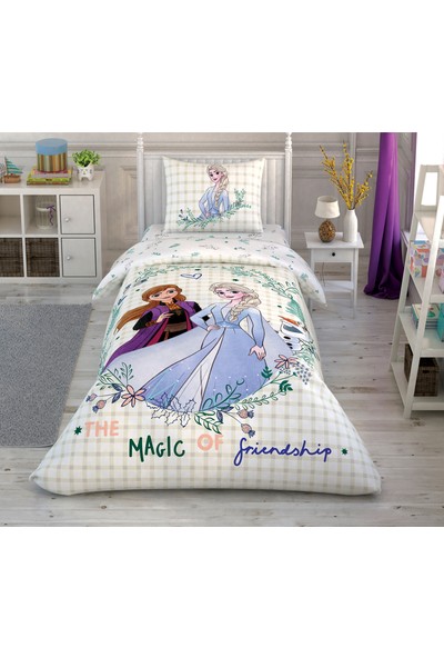 Taç Disney Frozen 2 Friendship Pamuk Lisanslı Nevresim Takımı Taç Disney Frozen 2 Friendship Pamuk Lisanslı Nevresim Takımı