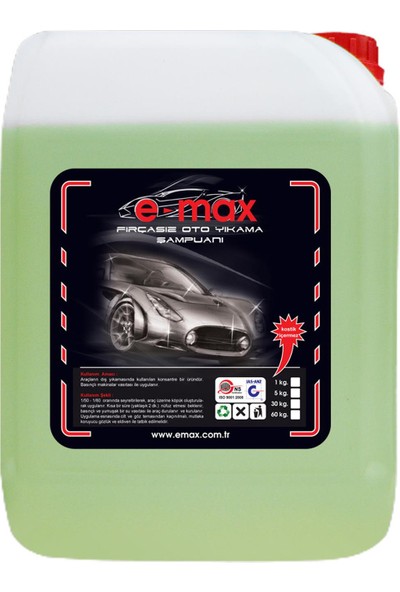 Emax 5lt Eco Fırçasız Oto Yıkama Şampuanı