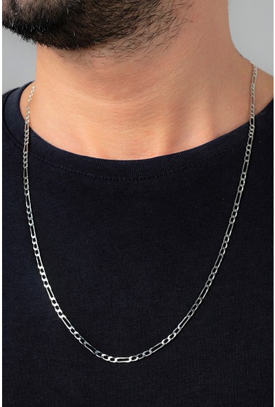 Ubuh Shop 925 Ayar Gümüş Erkek Kadın Figaro Klipsli Kolye Ubuh Shop 925 Ayar Gümüş Erkek Kadın Figaro Klipsli Kolye