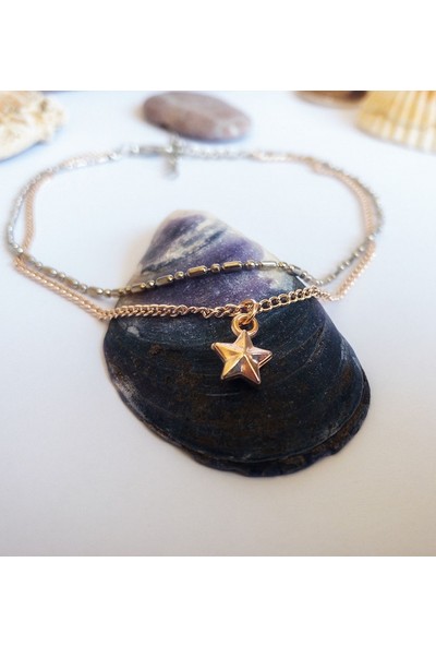 Ubuh Shop Kadın Ayarlamalı Klipsli Zincir Halhal