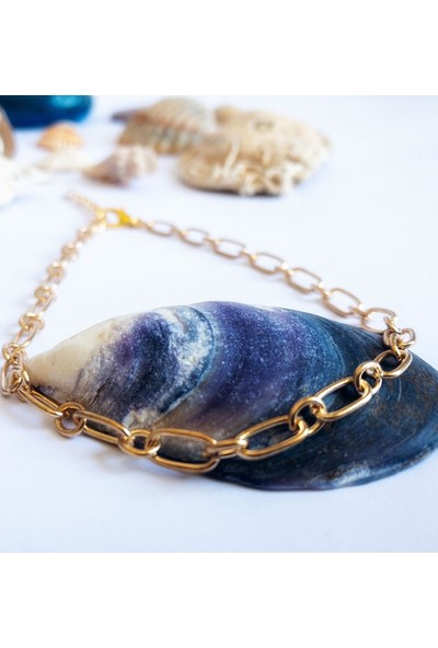 Ubuh Shop Kadın Ayarlamalı Klipsli Altın Zincir Halhal