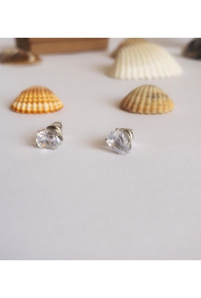 Ubuh Shop Kadın Zirkon Taşlı Paslanmaz Çelik Damla Şekilli Küpe Çift Ubuh Shop Kadın Zirkon Taşlı Paslanmaz Çelik Damla Şekilli Küpe Çift