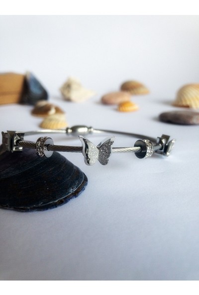 Ubuh Shop Paslanmaz Çelik Kadın Kelebek Cartier Kelepçe Karter Bileklik Bilezik Pandora Gümüş Ubuh Shop Paslanmaz Çelik Kadın Kelebek Cartier Kelepçe Karter Bileklik Bilezik Pandora Gümüş