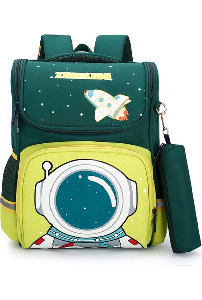 Love Home Çocuklar için Astronot Figürlü Sırt Çantası - Yeşil (Yurt Dışından) Love Home Çocuklar için Astronot Figürlü Sırt Çantası - Yeşil (Yurt Dışından)