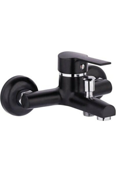 Moonight Siyah Krom Banyo Bataryası Çift Su Girişli Paslanmaz