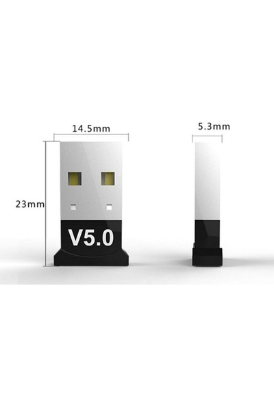 Mini V5.0 USB Bluetooth Dongle 5.0 Bluetooth Adaptör Mini V5.0 USB Bluetooth Dongle 5.0 Bluetooth Adaptör