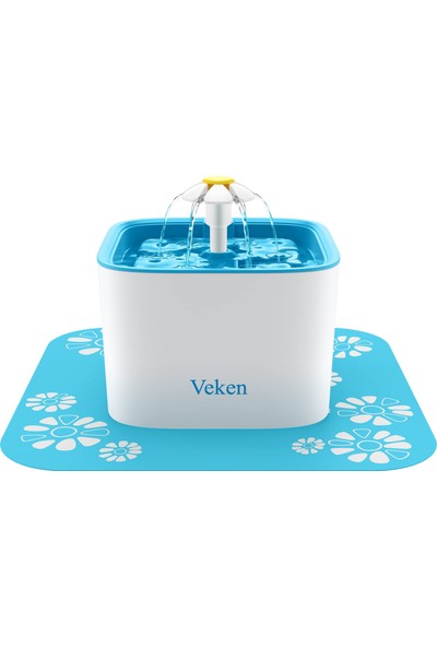 Veken 2.5l Otomatik Kedi Su Pınarı Bpa Free(Yurt Dışından)