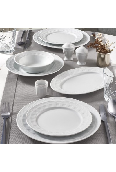 Güral Porselen Monet 60 Parça 12 Kişilik Yemek Takımı