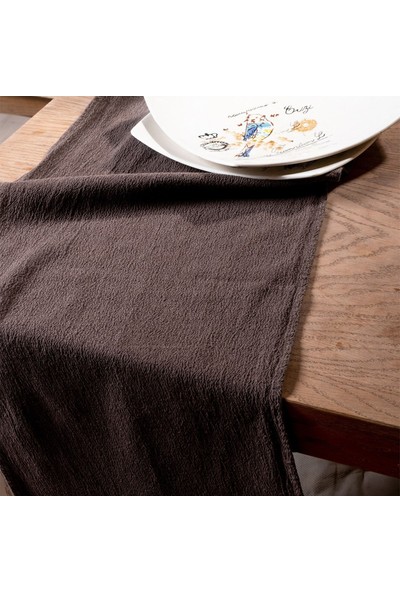 Vivamaison Yıkanmış Keten 42 x 150 cm Runner Masa Örtüsü Vivamaison Yıkanmış Keten 42 x 150 cm Runner Masa Örtüsü
