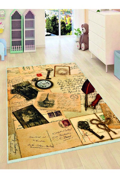 Sihirli Halı Çocuk Halısı Premium Bambu Kalite Kaymaz Taban Makinede Yıkanabilir Genç Odası Halısı