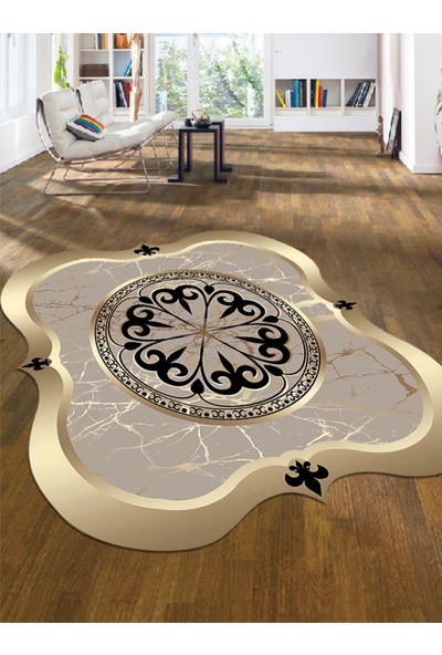 Sihirli Halı Özel Tasarım Bambu Premium Kalite Makinede Yıkanabilir Dijital Baskı Lazer Kesim Halı