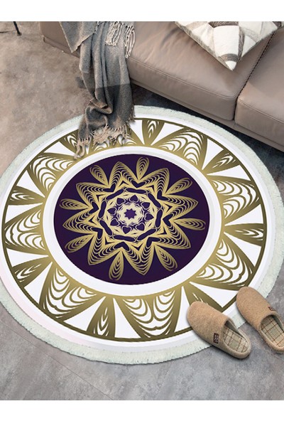 Sihirli Halı Özel Üretim Bambu Premium Kalite Dekoratif Dijital Baskı Kaymaz Taban Yuvarlak Halı Sihirli Halı Özel Üretim Bambu Premium Kalite Dekoratif Dijital Baskı Kaymaz Taban Yuvarlak Halı
