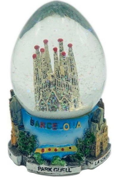 Dünyadan Hediyeler Sulu Kar Küresi Barcelona Orta