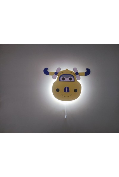 Dora Home Dekoratif Ahşap Sevimli Uçak Gece Lambası Dora Home Dekoratif Ahşap Sevimli Uçak Gece Lambası