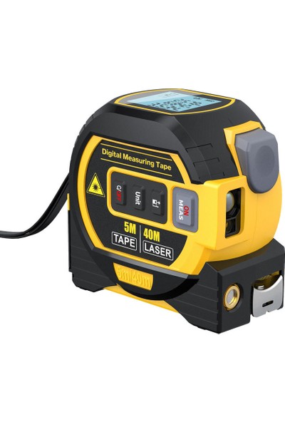 KKmoon 3in1 Lazer Mesafe Ölçer 5m Mezura Cetvel Arka Işıklı (Yurt Dışından)