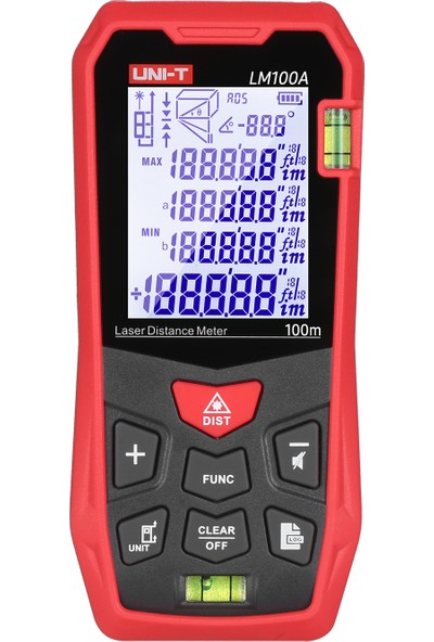 Unı-T LM100A Lazer Mesafe Ölçüm Ölçer 100M2 Kabarcık (Yurt Dışından)