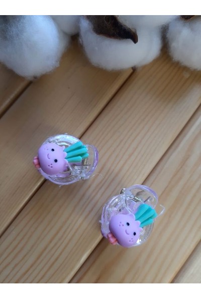 EyER Shoping Meyve Figürlü Mini Mandal Toka Mor EyER Shoping Meyve Figürlü Mini Mandal Toka Mor