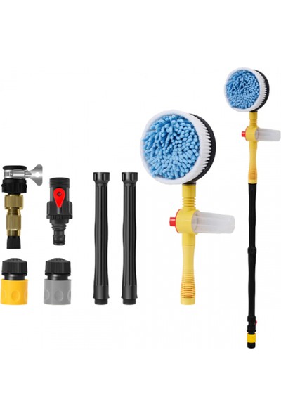 Powertiger Otomatik Dönen Araç Yıkama Fırçası Mikrofiber Araba Yıkama Paspas Sabunluk Set Powertiger Otomatik Dönen Araç Yıkama Fırçası Mikrofiber Araba Yıkama Paspas Sabunluk Set