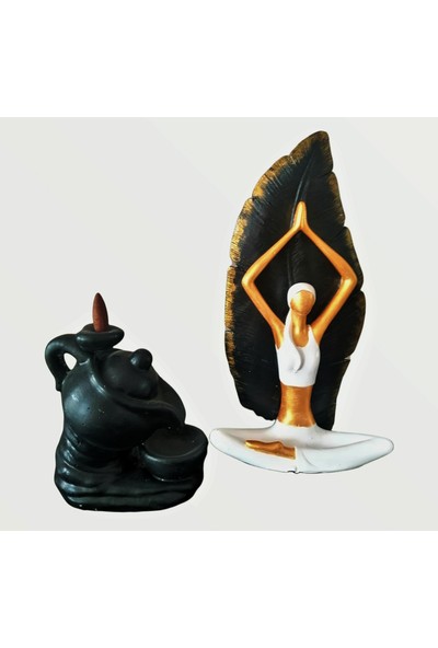 Yoga Biblo ve Ters Akış Tütsülük Terapi Orjinal Set Siyah Yoga Biblo ve Ters Akış Tütsülük Terapi Orjinal Set Siyah