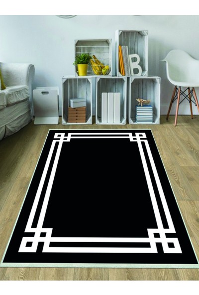 Sihirli Halı Özel Üretim Makinede Yıkanabilir Deri Taban Siyah Renkli Dijital Baskı Salon Halısı Sihirli Halı Özel Üretim Makinede Yıkanabilir Deri Taban Siyah Renkli Dijital Baskı Salon Halısı