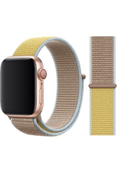 Apple Watch 42MM Krd-03 Hasır Kordon