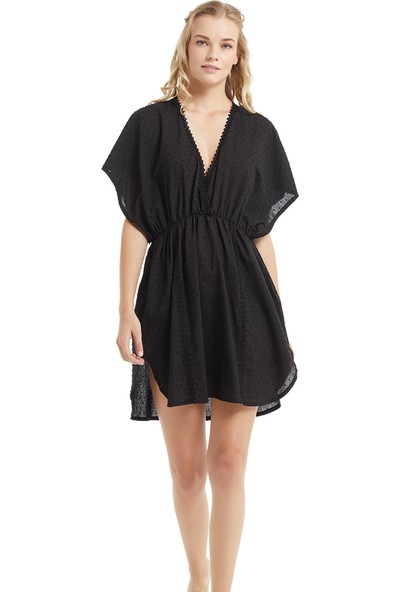 Blackspade Kadın Pareo 10145 - Siyah