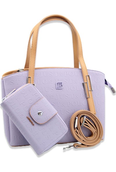 Just Polo Kadın Ayarlanabilir Askılı Omuz Çantası ve Cüzdan Kombini PBU4030-1005