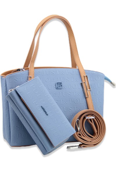 Just Polo Kadın Ayarlanabilir Askılı Omuz Çantası ve Cüzdan Kombini PBU4030-1003