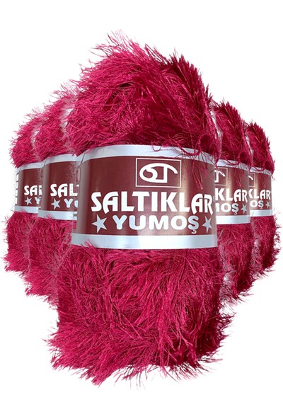 Saltıklar 5 Adet Yumoş Sakallı El Örgü Ipi Yünü 23